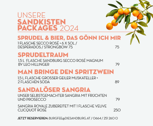 Sandburg - Strand küsst Bar • Die erste Linzer Strandbar